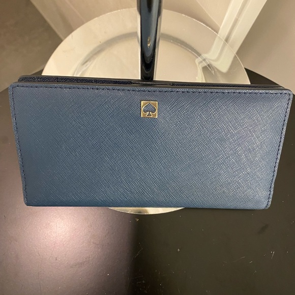 kate spade | Bags | Nwt Kate Spade Long Wallet Navy Blue | Poshmark